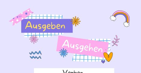 Một số cách dùng của động từ AUSGEBEN, AUSGEHEN